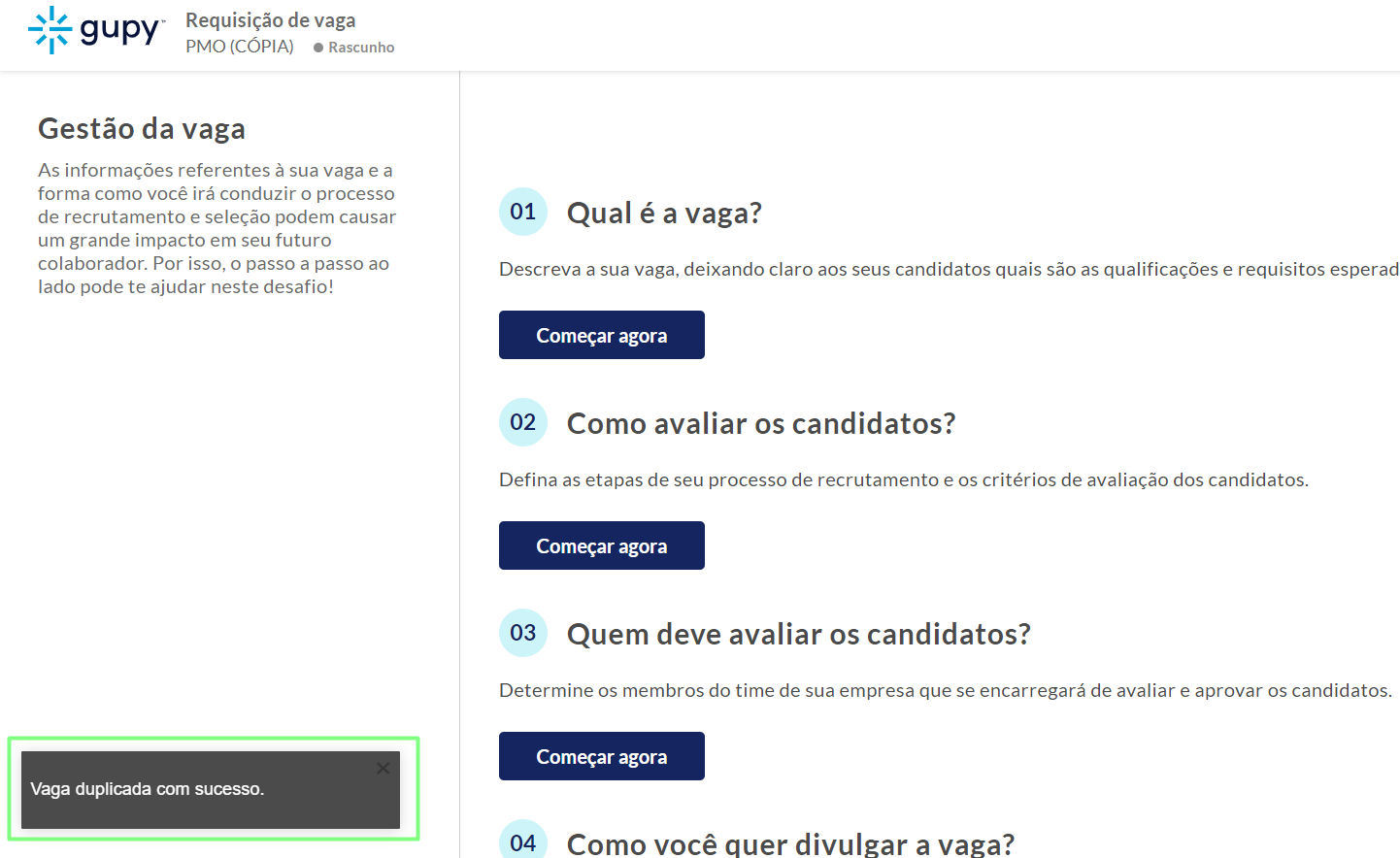 How to duplicate a job opening?